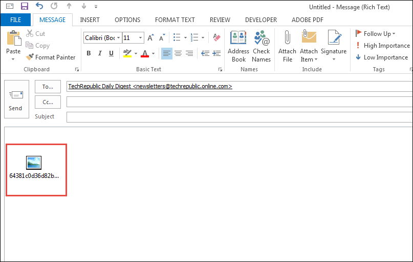 How To Add Picture To Email Not As Attachment Outlook Profile Picture